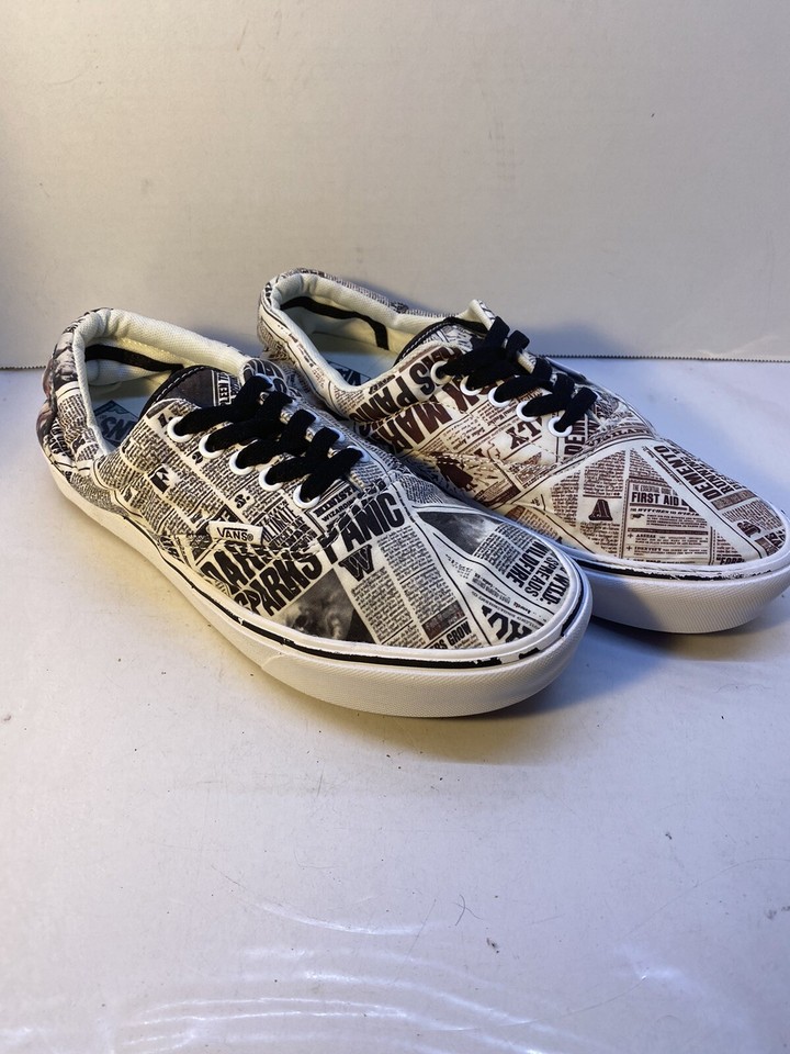 Vans x Harry Potter ComfyCush Era Newspaper Shoes Size 9 Men's Daily ...