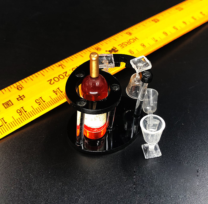 1/6th Bar restaurant Scene Wine rack wine glass bottle Model For 12" | eBay