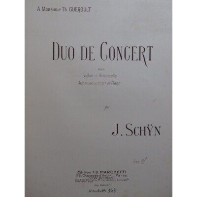 Schyn J. Duo Of Concert Violin And Cello Keyboard Piano | eBay Australia