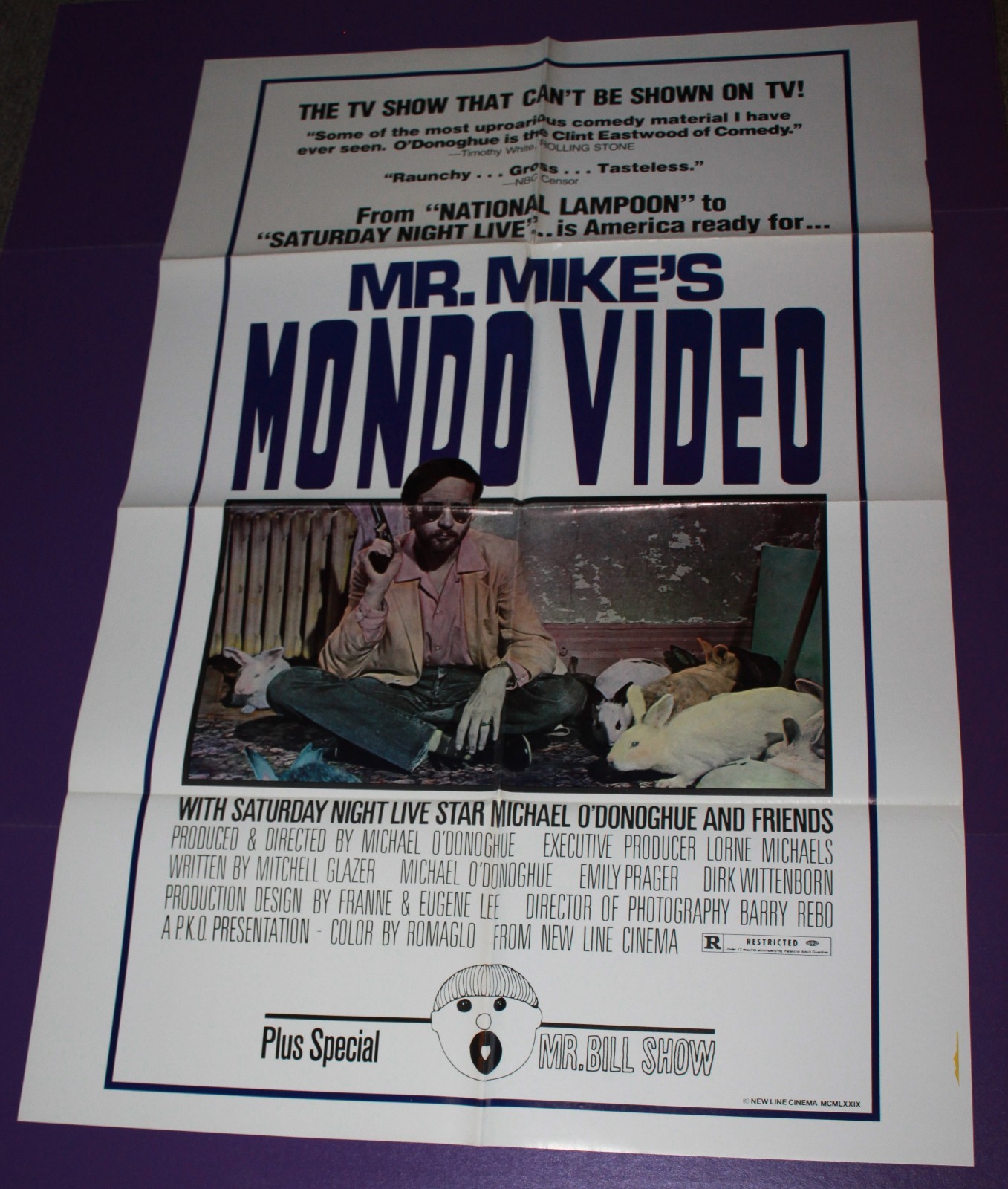 MR. MIKE'S MONDO VIDEO MOVIE POSTER ORIG ONE SHEET SATURDAY NIGHT LIVE ...