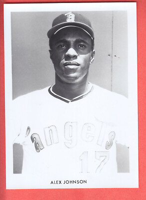 1971 ANGELS TEAM ISSUED GLOSSY ALEX JOHNSON NM | eBay