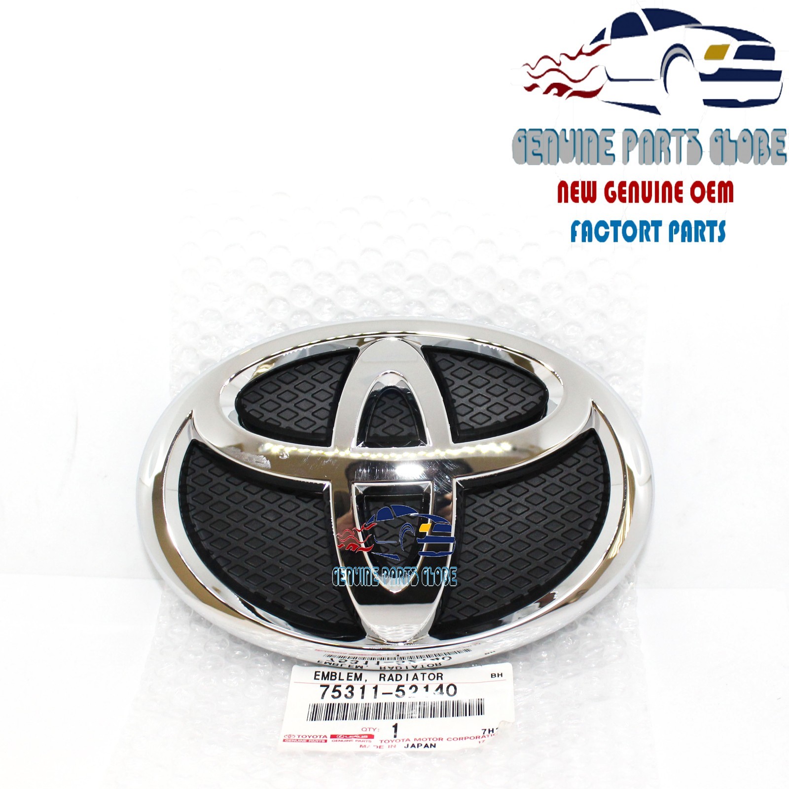 TOYOTA 07-11 YARIS HATCHBACK GENUINE FRONT RADIATOR GRILLE EMBLEM 75311 ...