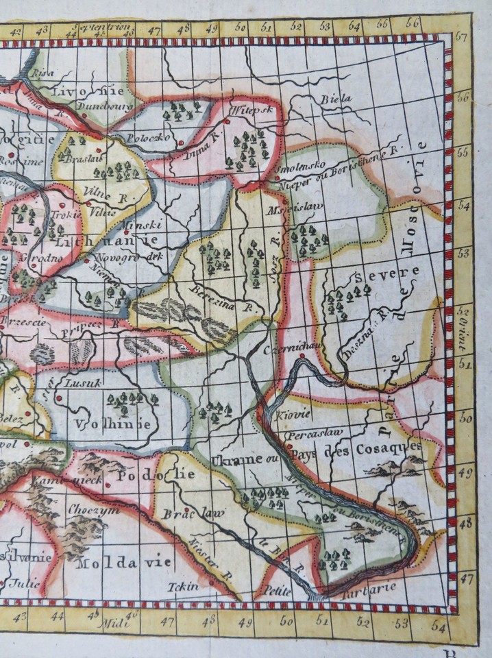 Kingdom of Poland Lithuania Warsaw Krakow Vilno Prussia 1774 small ...