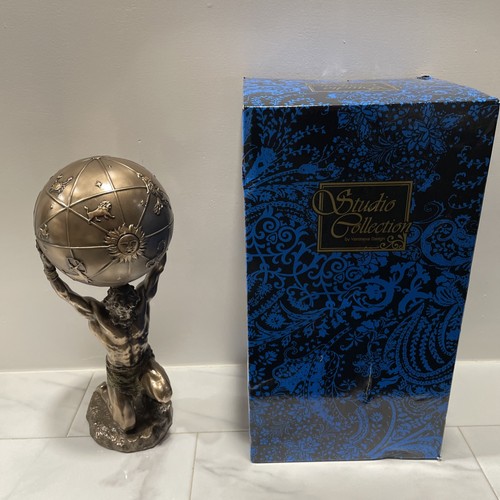 Veronese Design Greek Atlas God Earth Trinket Box Statue Sculpture ...