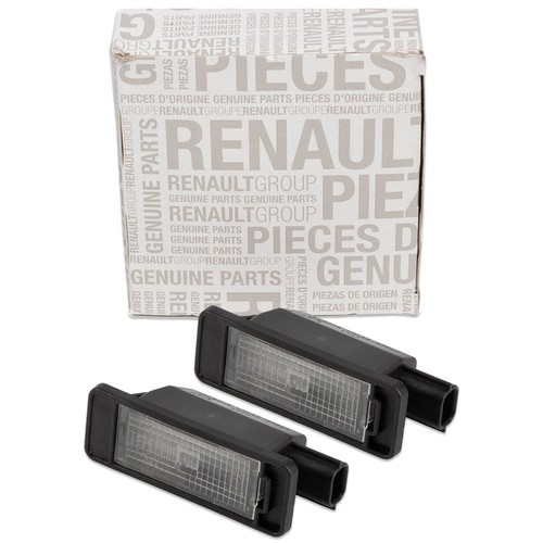 2x ORIGINAL Renault Kennzeichenleuchte + W5W Birnen CLIO 5 TWINGO 3 ...