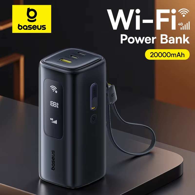 H 4G MiFi Powerbank 20000mAh 67W USB-C Tragbar Externer Akku WLAN ...