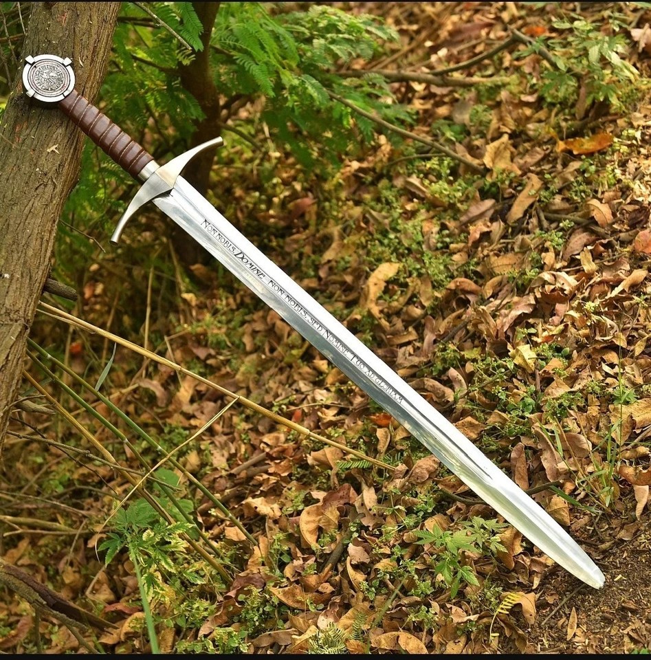 Templar Knights Sword Hand Forged Carbon Steel Sharp Battle Ready ...
