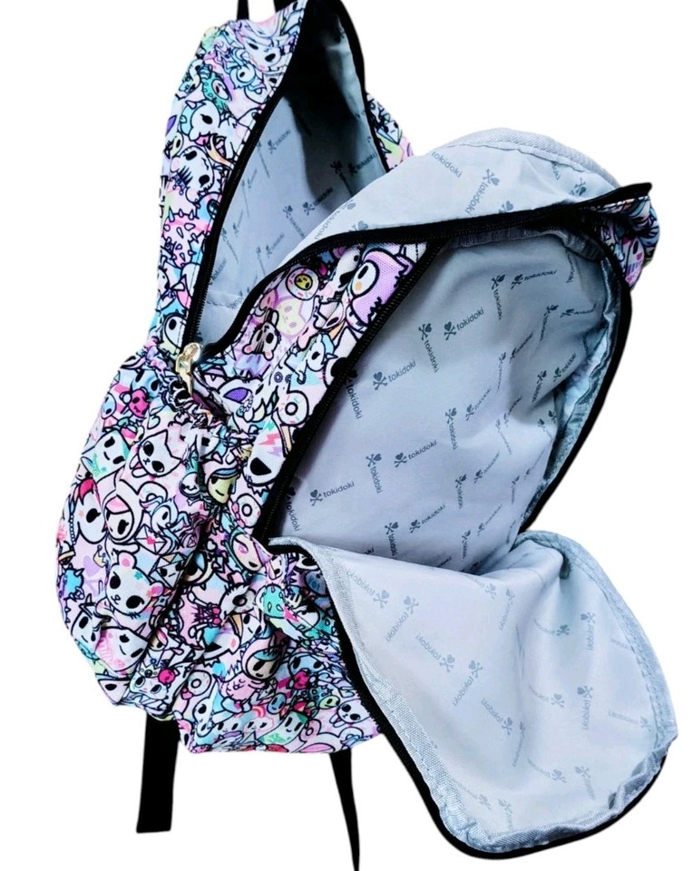 Tokidoki Multicolor Pastel Character Print Backpack NWT Womens Girls ...