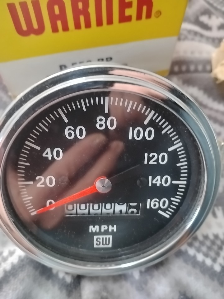Stewart Warner Vintage 160 MPH Speedometer D-550-bp | eBay