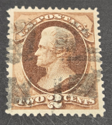 US Scott # 135 - 1870 2 Cent Andrew Jackson National Bank Note "H ...