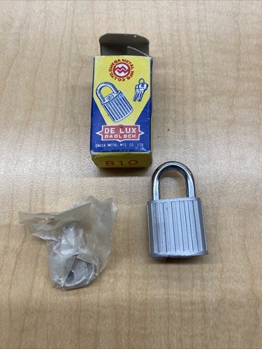 Vintage De Lux Padlock Mini 810 With In Box | eBay