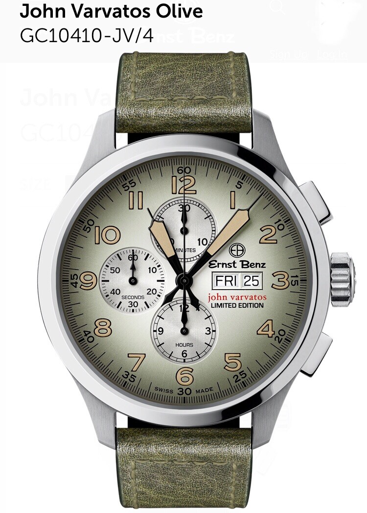 John Varvatos X Ernst Benz Limited Edition ChronoScope Mens Watch ...