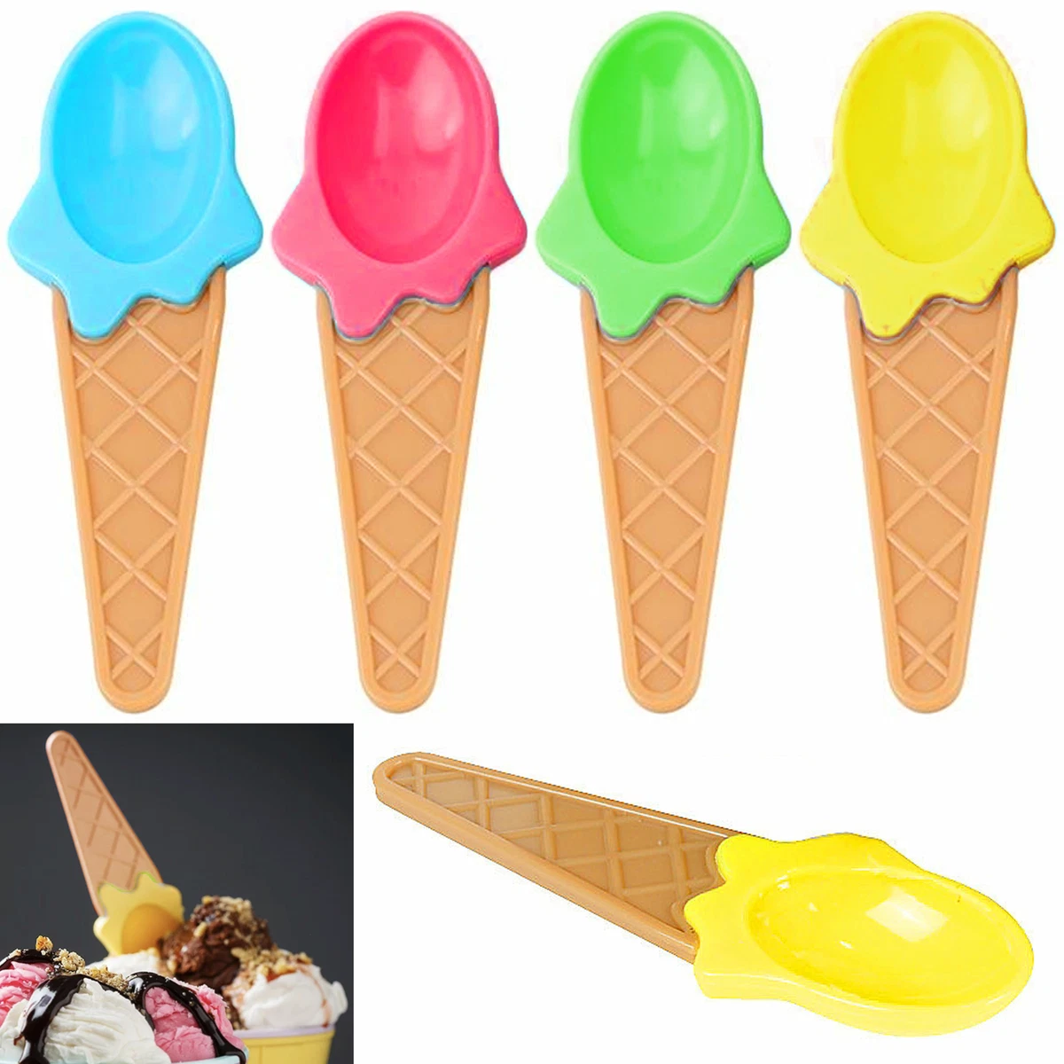 Plastic Ice Cream Spoon