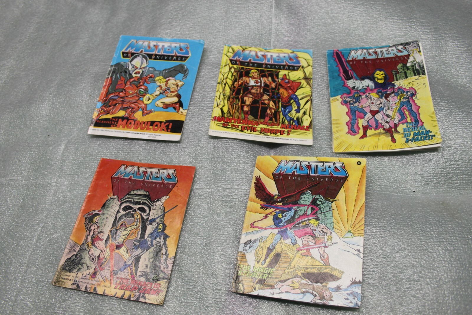 Vintage 80's Masters of the Universe He-man Mini comic book lot 5 | eBay