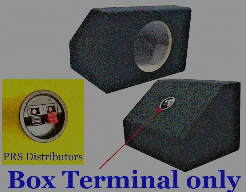 Round Subwoofer Speaker Box Terminals Cups Spring Connector Plug Box 2 ...