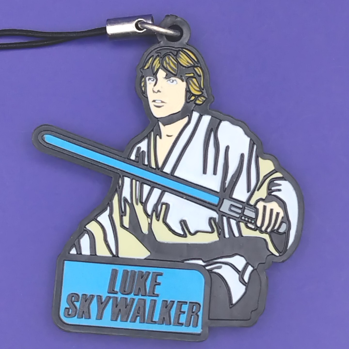 LUKE SKYWALKER Star Wars Rubber Keychain Toy Japan Rare Good Condition ...
