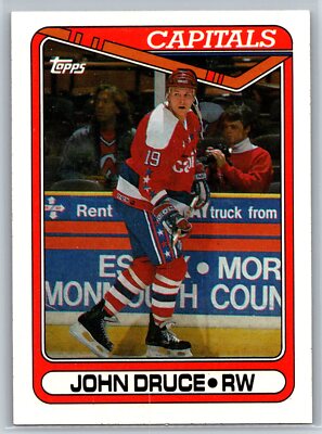 1990-91 Topps John Druce Rookie Washington Capitals RC #298 | eBay