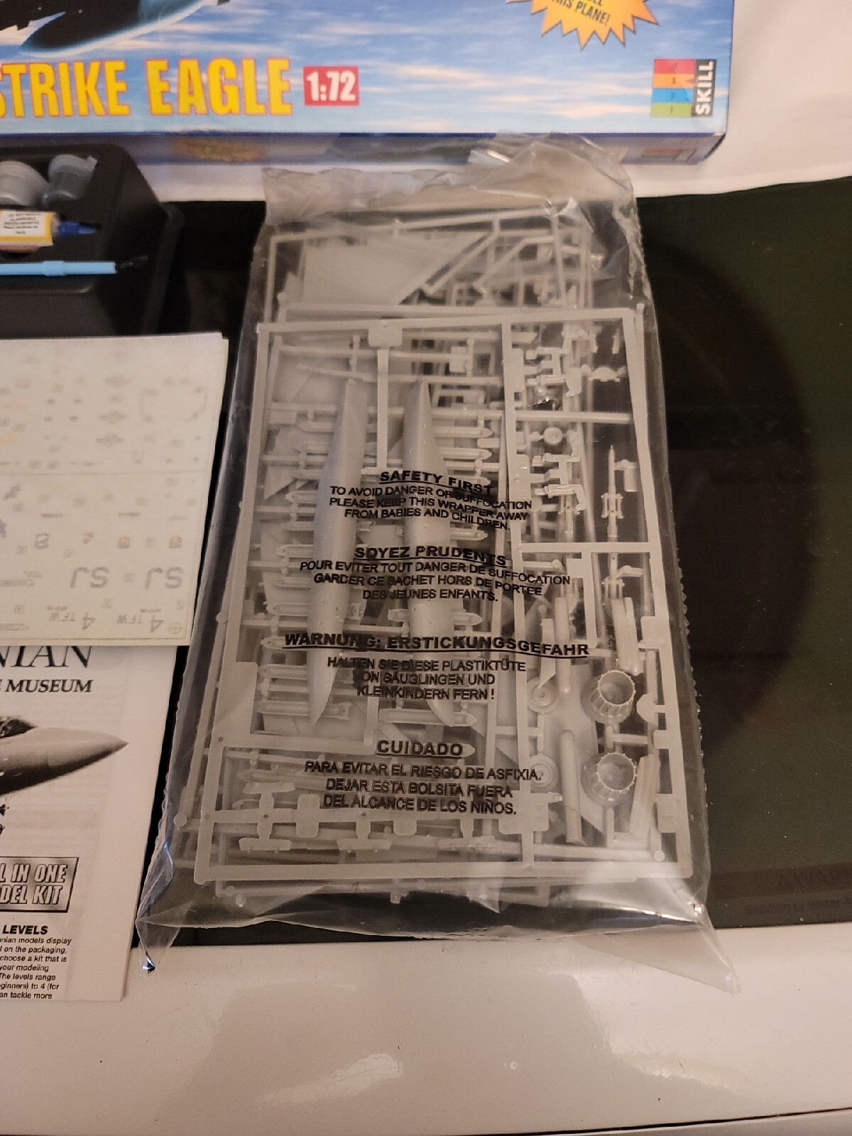 F-15E Strike Eagle, USA - Jet Fighter Plane, Plastic Model Kit + Paint ...