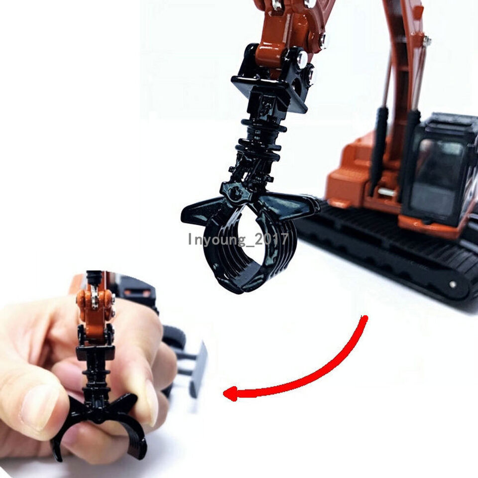 5.9" Wood Grabber Machine Construction Equipment Model Alloy Diecast ...