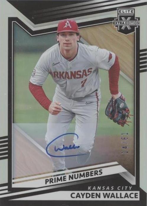 2022 Panini Elite Extra Edition - Cayden Wallace #49 Prime Numbers B ...