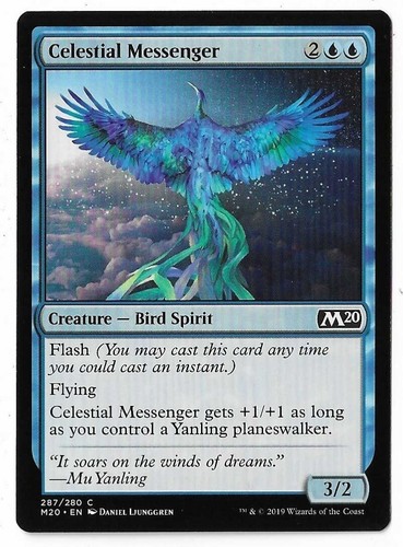 MTG Celestial Messenger Core Set 2020 (M20) Common Magic Card #287/280 ...