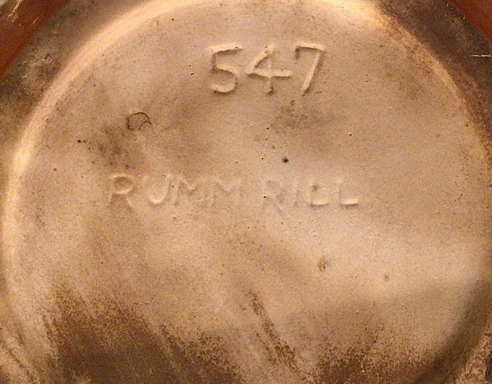 VTG Orange Pottery Ball Juice Water Tilt Pitcher Red Wing RumRill 547 ...