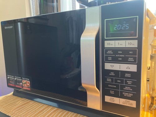 Sharp R-860SLM 25L Flatbed 900W Combination Microwave Oven ...