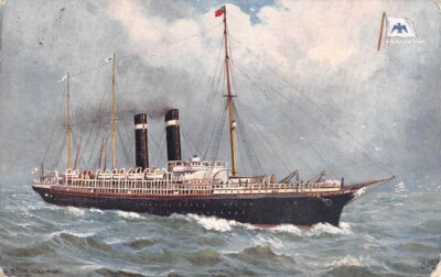 SS PHILADELPHIA AT SEA~ AMERICAN SHIP LINE, ARTIST IMAGE, TUCK PUB ...