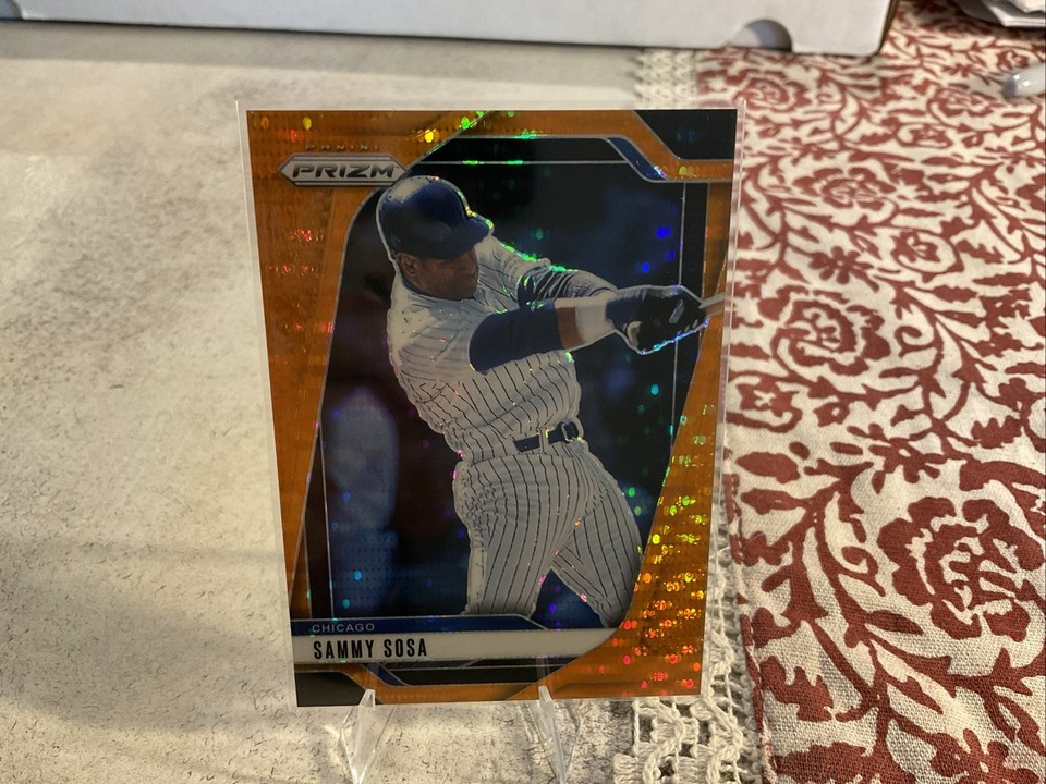 2025 PANINI PRIZM 134 SAMMY SOSA ORANGE PULSAR SHORT PRINT CARD 139 / ...
