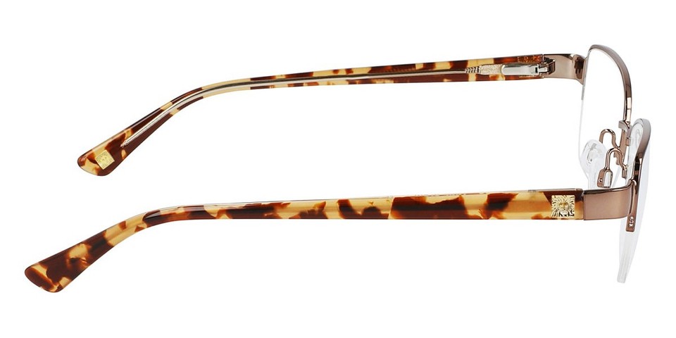 Anne Klein AK5093 Eyeglasses Women Mocha Rectangle 51mm New 100% ...