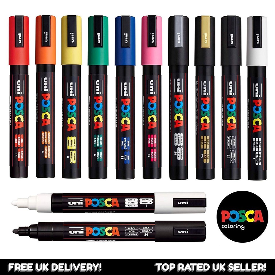 Uni POSCA New 2021 Paint Marker Pen Sets - Made in Japan - Free ...
