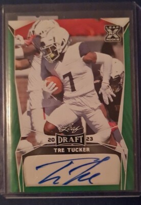 2023 Leaf Draft Tre Tucker Green Rookie Auto Autograph XRC #BA-TT1 ...