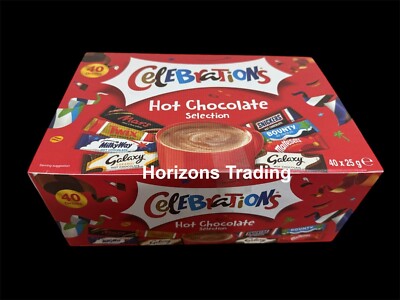 Celebrations Hot Chocolate Selection Set Drink Mix 40 Sachets [Free ...