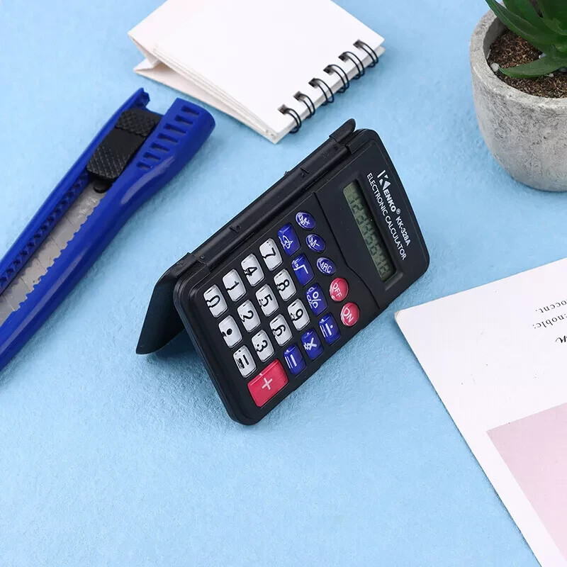 Mini Pocket Calculator Small| 8 Digit Display Office Home School ...