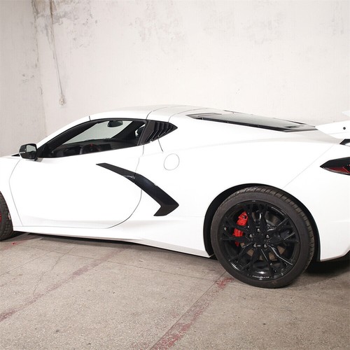 Carbon ABS Side Rear Window Shutter Louver Cover For Chevrolet Corvette ...