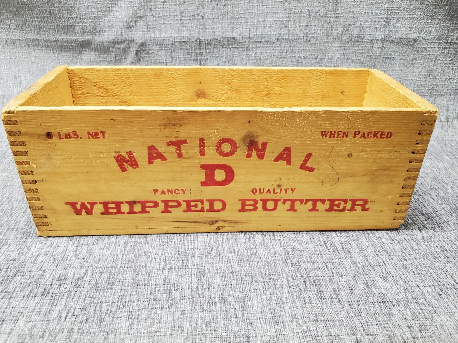 Vintage KRAFT Wood Butter Box 5 Pounds National D Whipped Butter | eBay