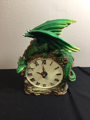 Summit Collection Dragon Clock Year 2000 Missing Back | eBay