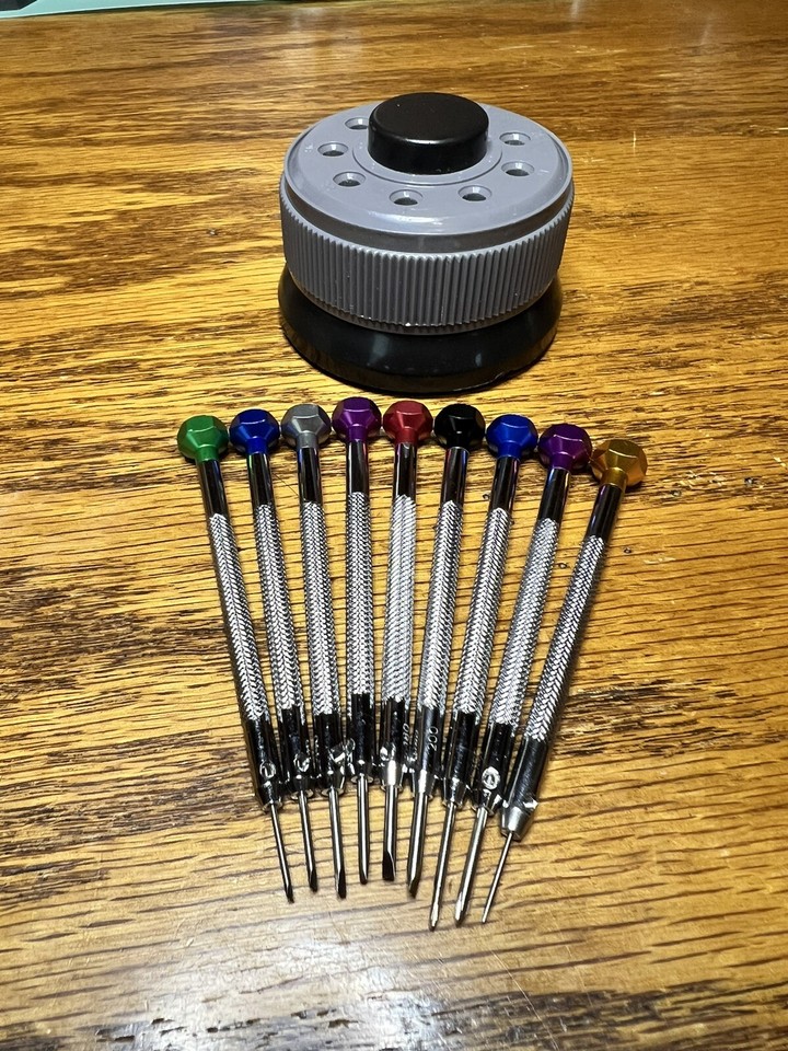 Precision Screwdriver 9pc Set Watch Jewelry Slotted Flat Blade ...