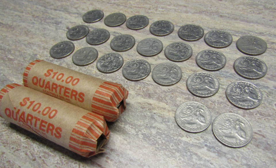 Bicentennial Quarter Rolls Lot (P) - 103 Count - $25.75 Face Value | eBay