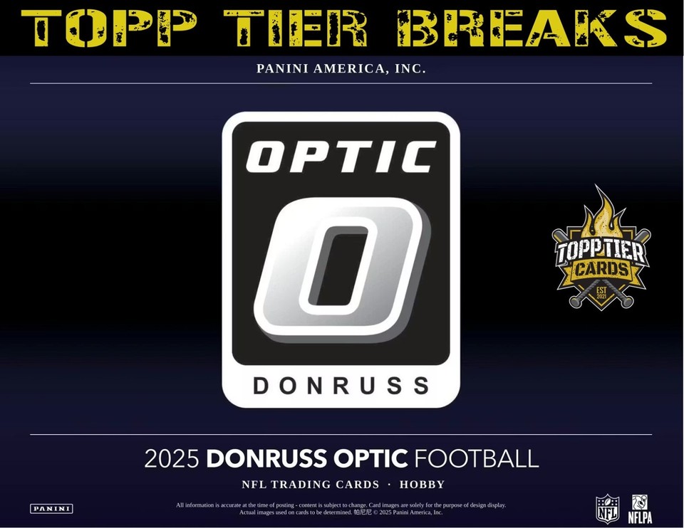 PHILADELPHIA EAGLES 2025 DONRUSS OPTIC FOOTBALL 4 HOBBY BOX 1/4 CASE ...