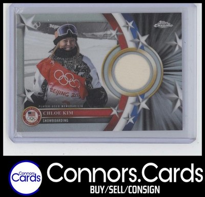 Chloe Kim 2026 Topps Chrome Winter Olympics #USM-CK Memorabilia Pieces ...