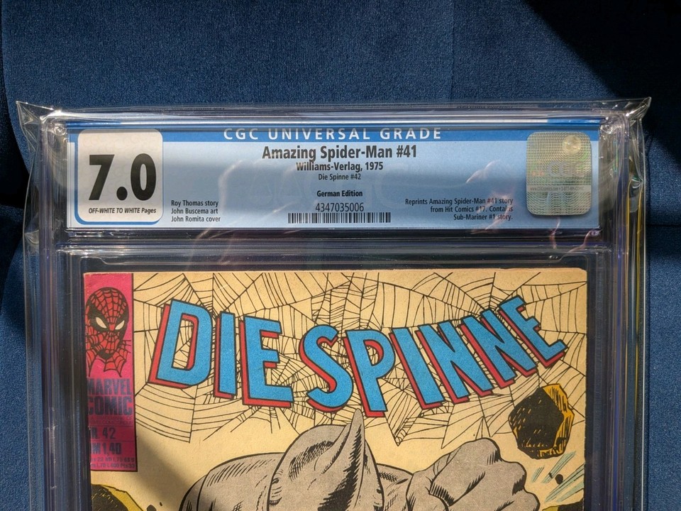 Amazing Spider-Man #41 CGC 7.0 German 1st Rhino 1975 | eBay