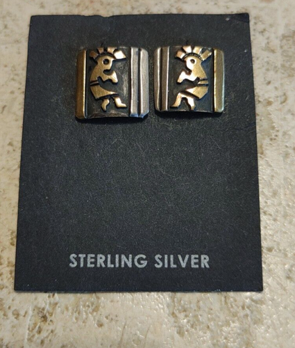 T Singer Gold Craft sterling kokopelli Earrings | eBay