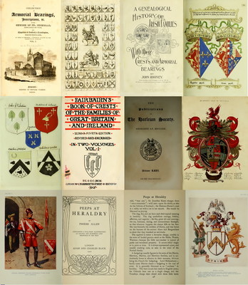 161 Old Rare Books on Heraldry Family Crests Emblems & Shields ...