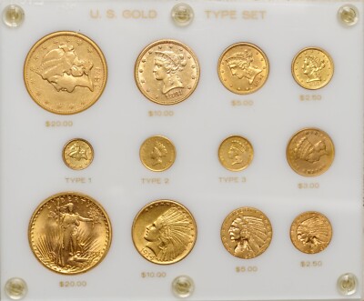 Complete 12-Coin US Gold Type Set - Rare Liberty & Indian Issues in ...