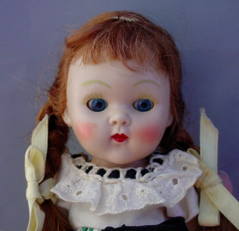 Pretty 1950's Ginny Doll Redhead Pigtails Strung Linda Kindergarten ...
