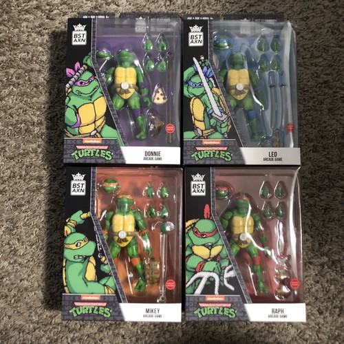 Loyal Subjects BST AXN TMNT Arcade Game Mikey - Donnie - Raph - Leo NIB ...