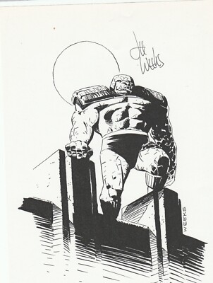 Lee Weeks HAND SIGNED PRINT (Darkseid?) 10" X 6 1/2" Comes Sleeved | eBay