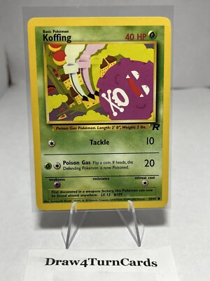 Pokémon TCG Koffing Team Rocket 58 Regular Unlimited Common | eBay