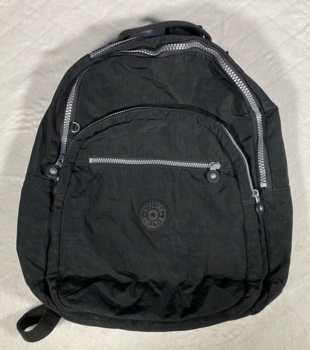 Kipling Black Backpack 17" Laptop Bag School Bag Travel | eBay